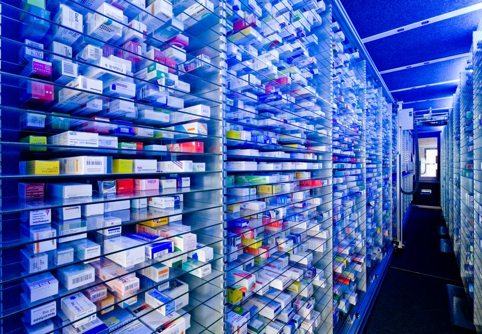 Optimal use of space with Pharmacy Robots | Meditech Pharma